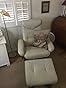 Newport Taupe Swivel Recliner and Slanted Ottoman : Amazon.ca: Home