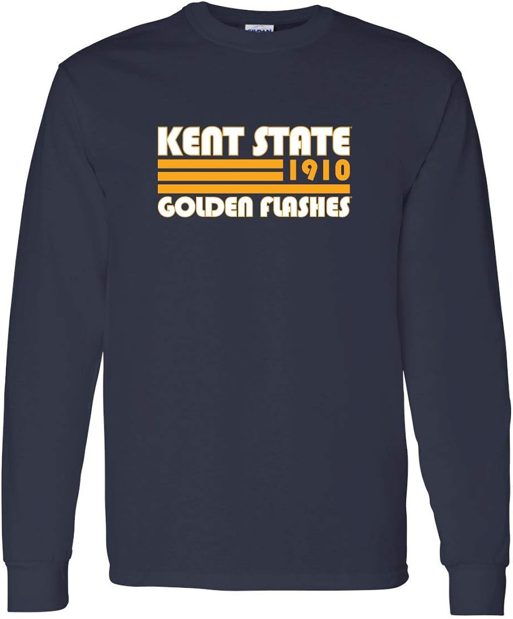 Amazon.com: CreateMyTee | Kent State Golden Flashes Retro Long Sleeve T ...