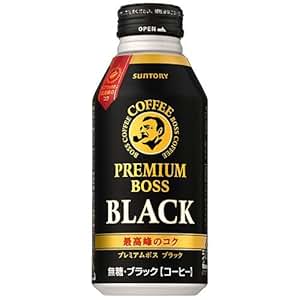 Amazon.com : Suntory BOSS premium boss black bottle cans 390g1 box 24 ...