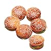 6 Pieces Fake Hamburger for Display with a Magnet, Artificial Beef ...