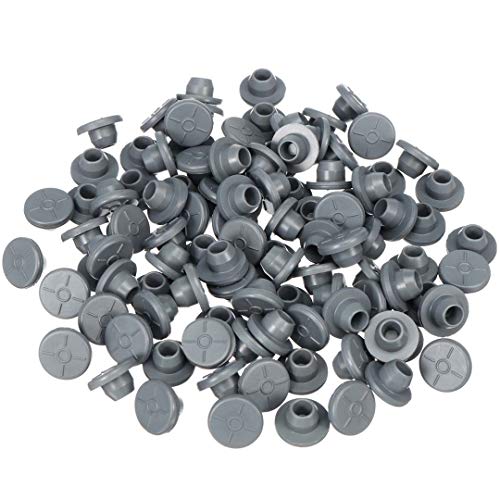Vial Rubber Stoppers (20mm, 200 Count) Mushroom Shape Self Healing ...