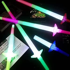 Buy Wizme Set of 2 Glowing Light Toy Glow Talwar Glow in The Dark ...