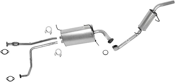 Mac Auto Parts 14858 Muffler Exhaust System Middle and Rear Muffler For ...