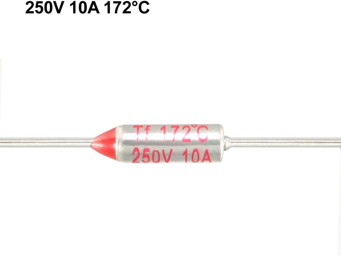 sourcingmap 250V 10A 172℃ Celsius Circuit Cut Off Temperature Thermal ...