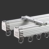 Amazon.com: ZSHINE Curtain Conjoined Double Track Customize Length ...