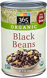 Amazon.com : 365 Everyday Value, Organic Black Beans, 15 oz : Grocery ...