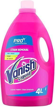 Vanish Fabric Stain Remover Oxi Action Liquid, 4L: Amazon.co.uk: Health ...