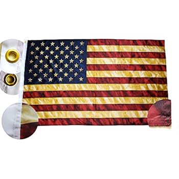 Amazon.com : 3x5 USA American Tea Flag - 50 Star Tea Stained American ...