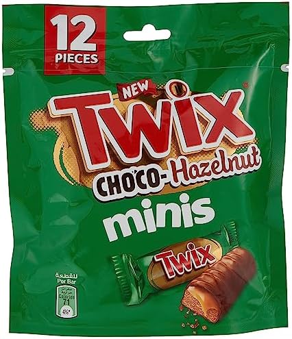 Twix Minis Hazelnut Chocolate, 12 Pieces price in Saudi Arabia | Amazon Saudi Arabia ...