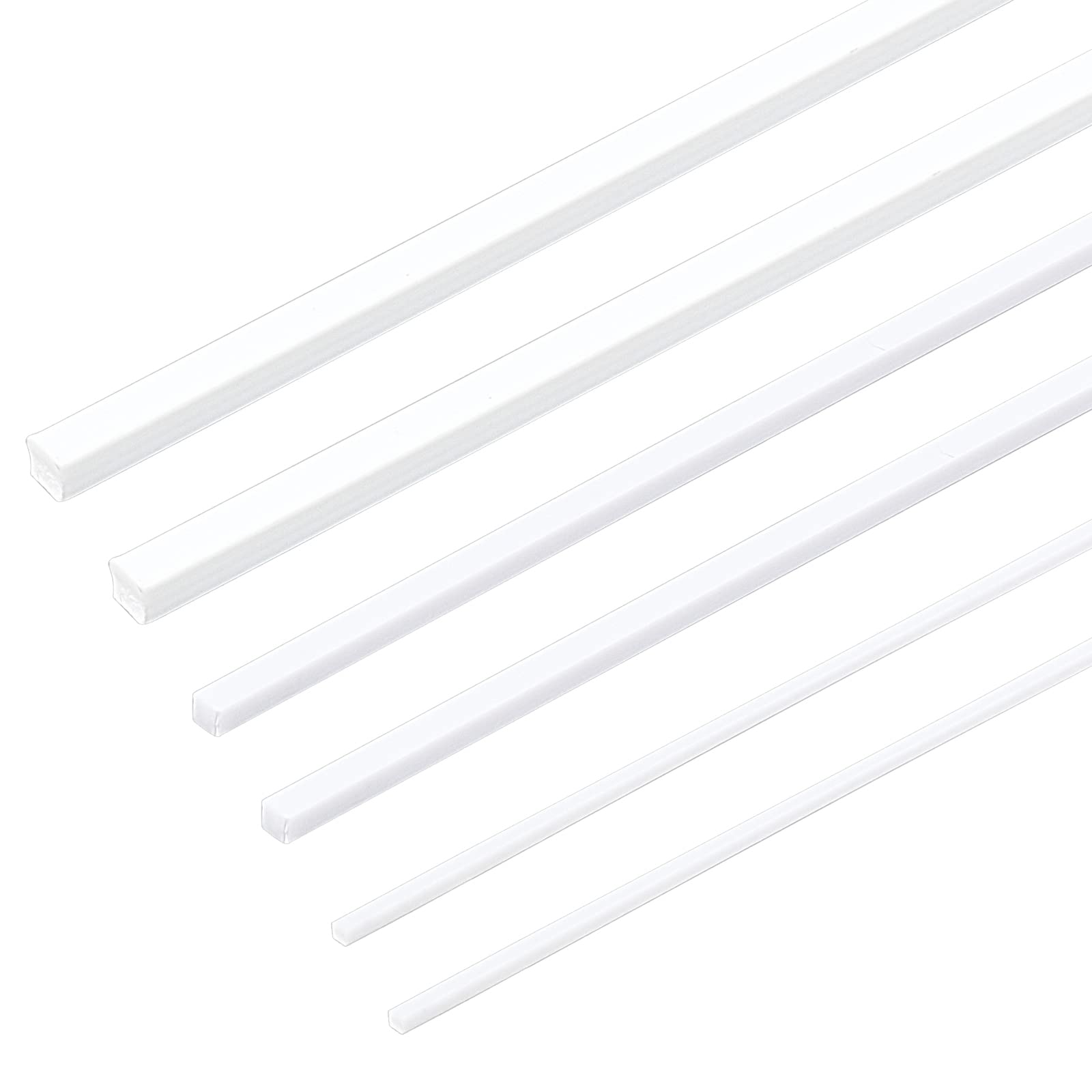 Mua OLYCRAFT 60pcs ABS Plastic Square Solid Bar Rods 1/2/3mm White ABS ...