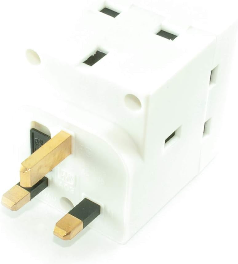3 Way/ Triple UK Mains 3 Pin 250v Adapter Plug/ Socket – BigaMart