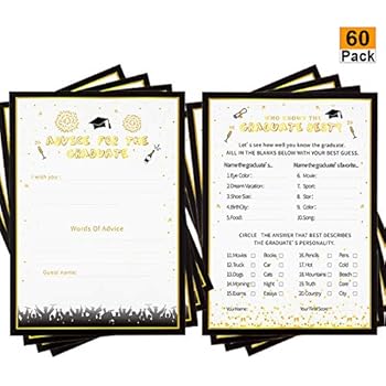 Amazon.com: 2019 How Well Do You Know the Graduate Game Cards (50 Pack ...