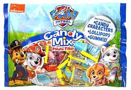 Paw Patrol Themed Assorted Hard Candy and Gummy Pinata Filler Candy, 14 ...