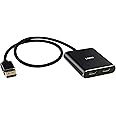 Amazon.com: Displayport to Dual HDMI Splitter,4K 60Hz Multi-Monitor Splitter,Dual Monitor DP to ...