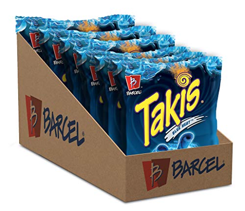 Barcel Takis - Crunchy Rolled Tortilla Chips – Blue Heat Flavor (Hot ...