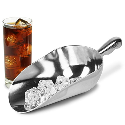 Aluminium Ice Scoop 38oz – Large Ice Cube Scoop – BigaMart