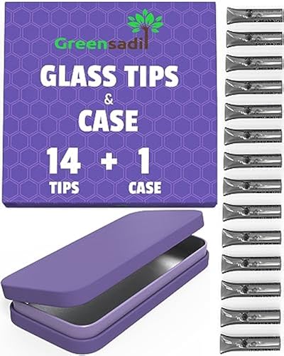 Greensadi Glass Filter Tips & Vintage Cigarette Case Set – 14 Pre ...