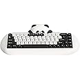 Amazon.com: YUNZII C68 Panda Wireless Mechanical Gaming Keyboard, 68 Keys Cute Layout with PBT ...