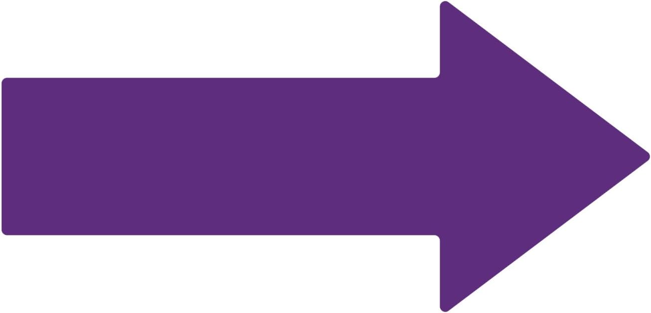 Amazon.com : LiteMark 12" Purple Straight Glossy Directional Arrow ...