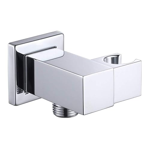 Wall Union with Handheld Shower Holder, Angle Simple Brass Shower ...