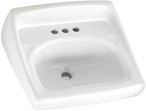 American Standard 0355.012.020 Lucerne Wall-Mount Lavatory Sink with 4 ...