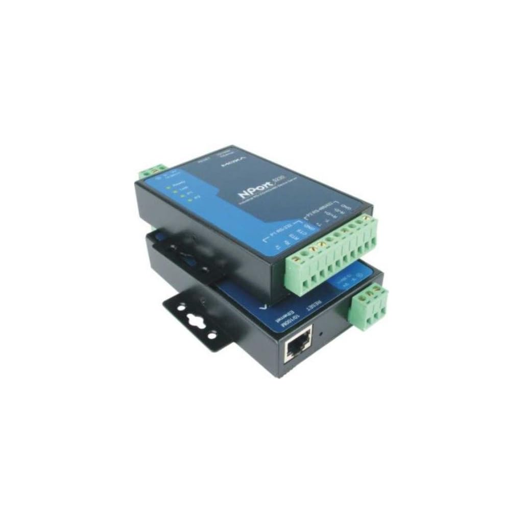 MOXA NPort 5232 2-Port Serial Device Server, 10/100 Ethernet, RS422/485 ...