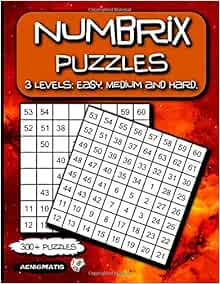 Numbrix Puzzles: 3 Levels: Easy, Medium and Hard.: Aenigmatis ...