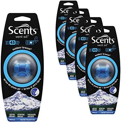 Scents Automotive Vent Fresh Air Freshener: Outdoor Breeze; 7mL, 4 ...
