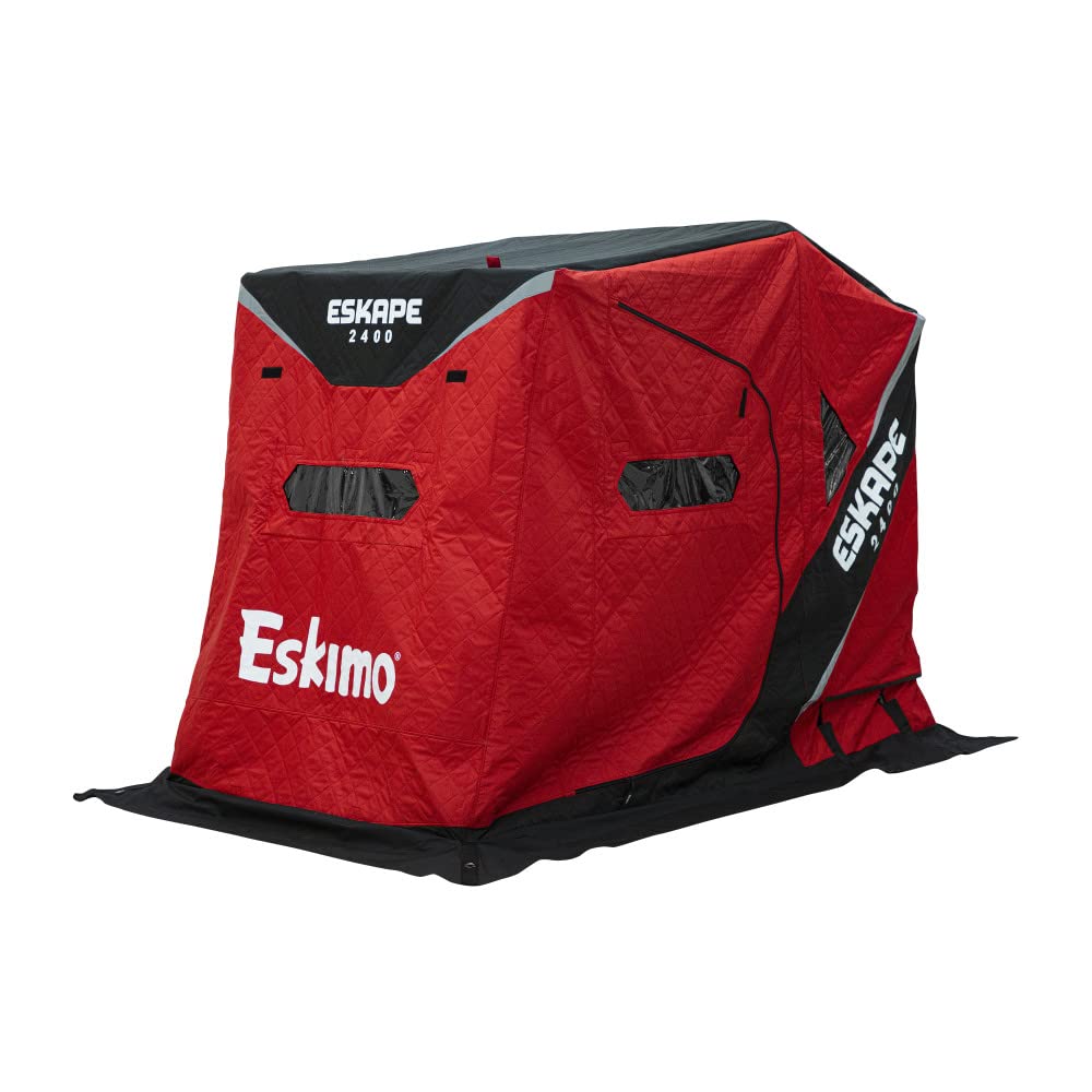Eskimo Eskape 2400 Insulated 2 Person Ice Fishing Side-Door Sled ...