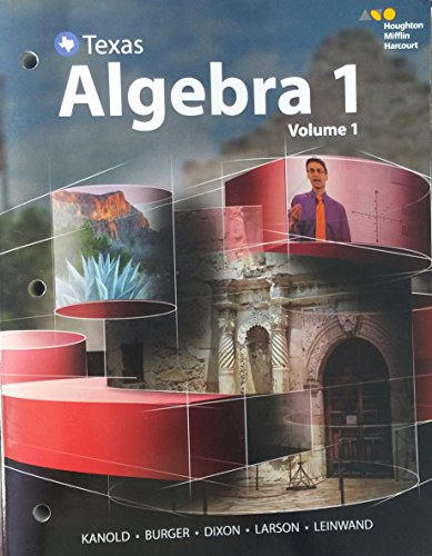Texas Algebra 1 (HMH Algebra 1): HOUGHTON MIFFLIN HARCOURT ...