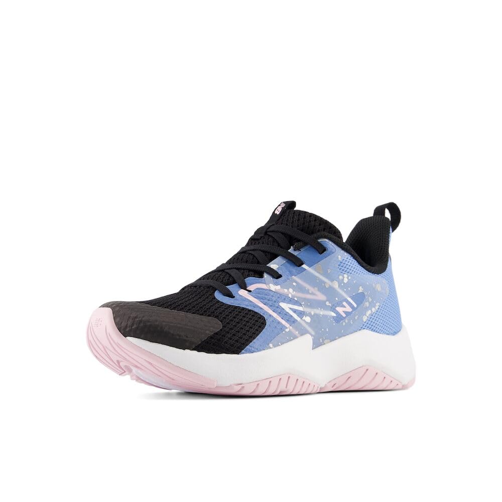 New Balance Kid's Rave Run V2 Lace-up Shoe, Black/Blue Laguna/Light ...