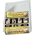 CoverGrip 8 Oz Canvas Safety Drop Cloth, 8' x 10', (Pack Of 4) - Amazon.com