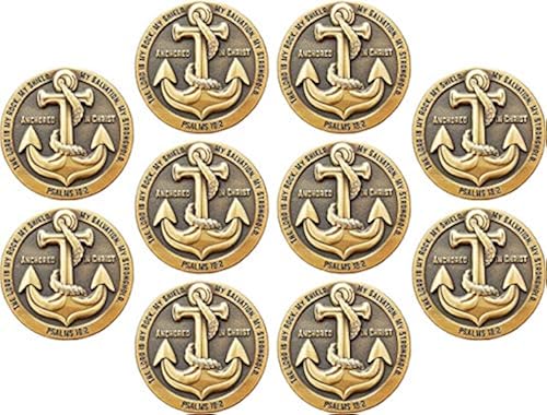 Anchored in Christ Coin, Bulk Pack of 10, The Lord is My Rock, I Know ...