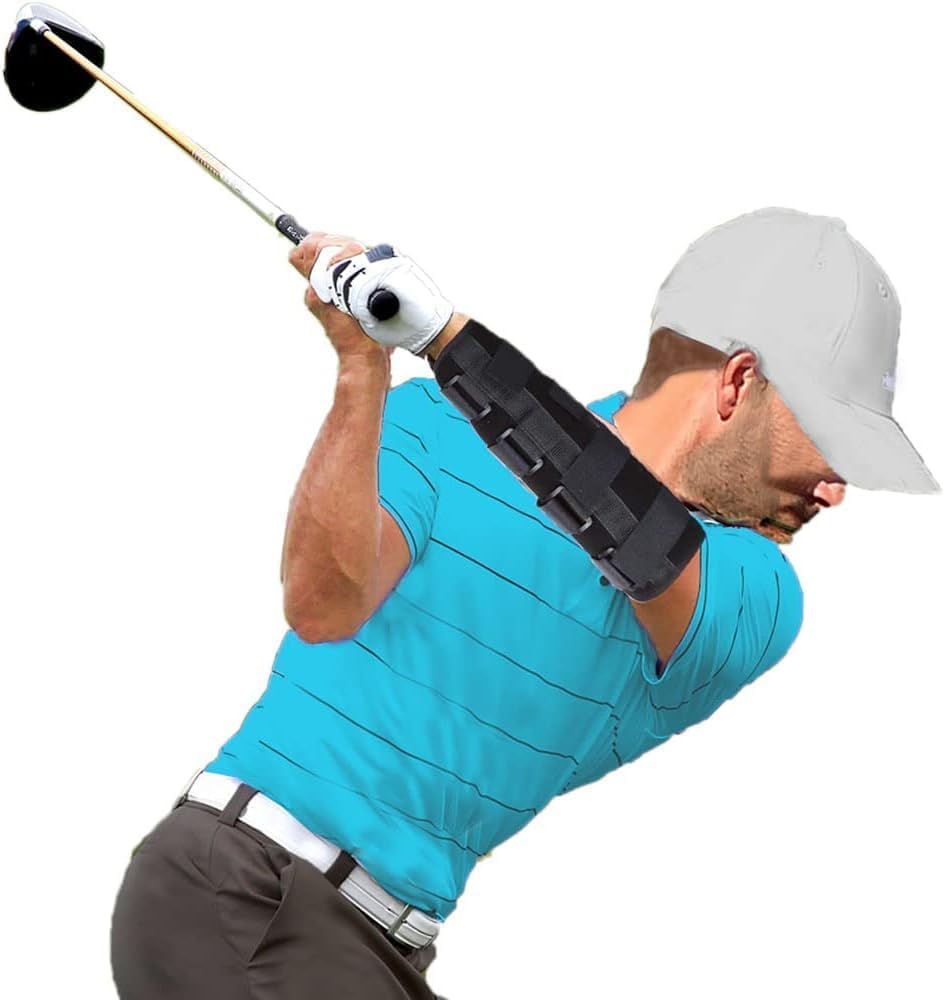 Golf Swing Trainer Elbow Brace, Turn and Straight Arm Golf Swing ...