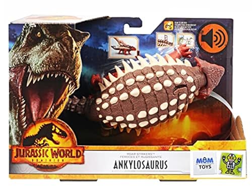 Jurassic World Ankylosaurus Bumpy Dinosaur Action Figure Dino Kids Roar ...
