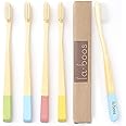 Amazon.com : LaBoos Best Nature Manual Color Bamboo Toothbrush, New ...