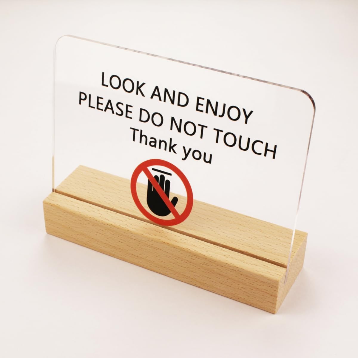 Do not touch signs look and enjoy for home office tabletop vertical ...