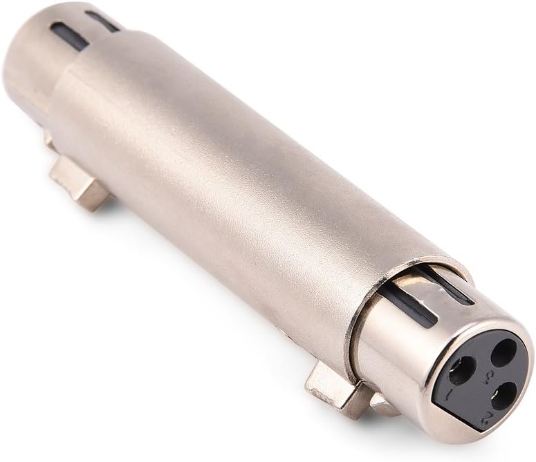 2PCS 3-Pin XLR Adapter Connector Audio Microphone Mic Line Adapter ...