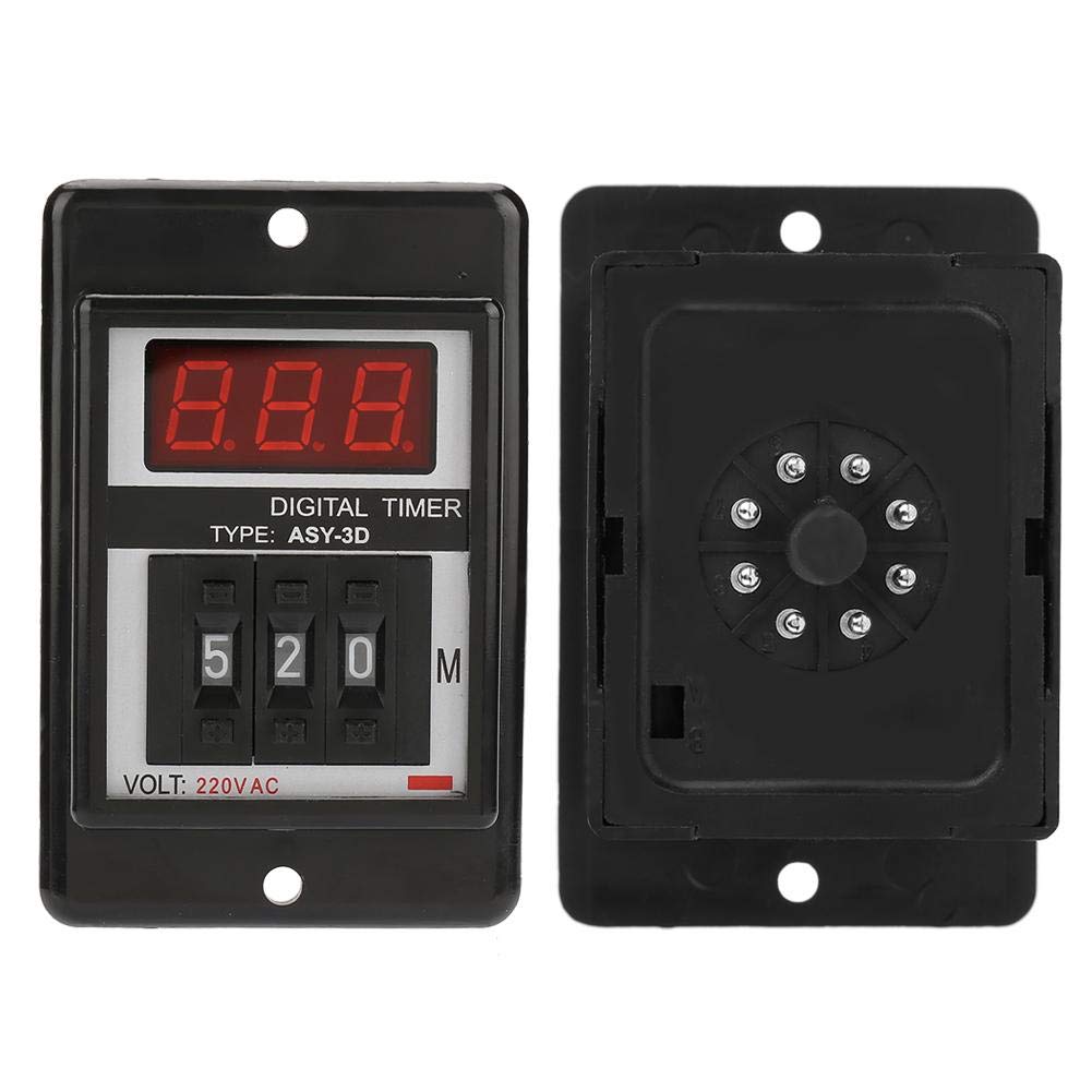 Digital Timer Relay Board ，AC 220V LED Delay On Timer Relay 0-199 ...