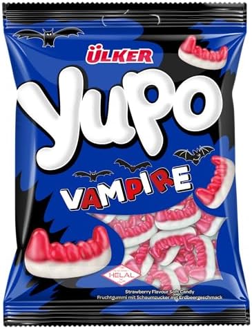 Ulker Yupo Vampire Teeth Shaped Strawberry Flavored Soft Candy 80 g ...