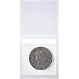 Amazon.com: KCHEX 100 Pcs Double Pocket Vinyl Coin Flips for Storag 2x2 ...
