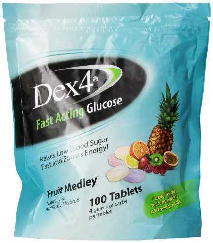 Dex4 comprimés de glucose, de mélange de fruit, 100 comte