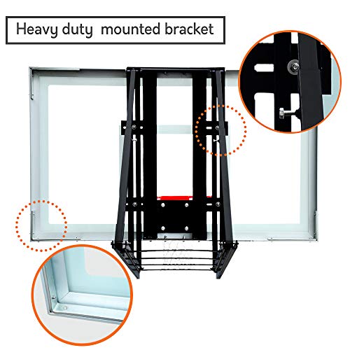 katop Garage Roof-Mount Outdoor Basketball Hoop System with 60 inch ...