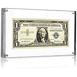 Amazon.com: Acrylic Single US Bank Note Frame Plastic Money Holder ...