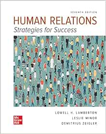 Human Relations: 9781260681345: Human Resources Books @ Amazon.com