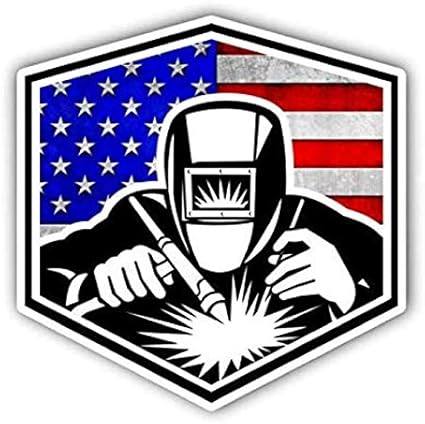 Amazon.com: 3pcs Cool Stickers | American Welder | Welding Welder Decal ...