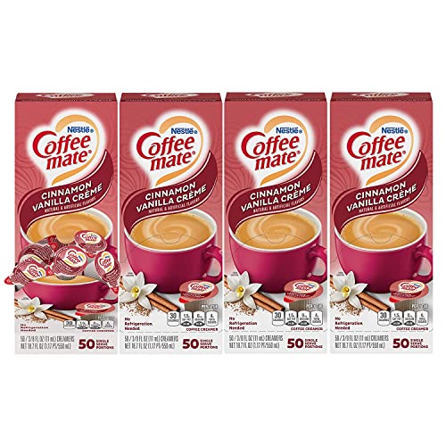 Nestle Coffee mate Coffee Creamer, Cinnamon Vanilla Creme, Liquid ...