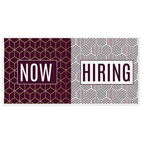 Amazon.com: Duo Colors Now Hiring Business Window Display Large Format ...