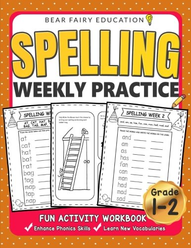 Spelling Weekly Practice For 1st 2nd Grades Activity Workbook For Kids Spelling Weekly Practice For 1st 2nd Grades Activity Workbook For Kids