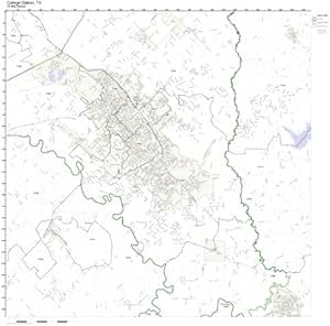 College Station, TX ZIP Code Map Laminated : Amazon.ca: Office Products
